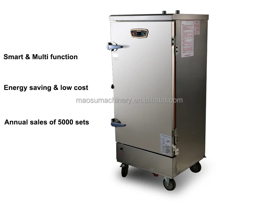 Industrial Gas Electric Rice Steamer Cooker Cabinet 100 People