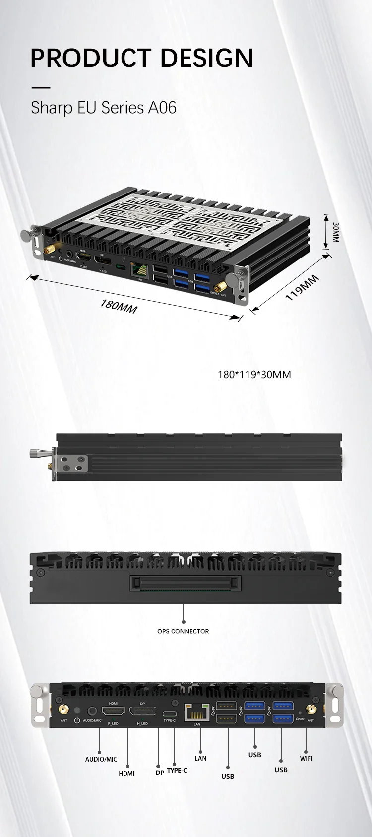 Industrial Ops Pc Business Conference Smart Education 80 Pin Embedded ...
