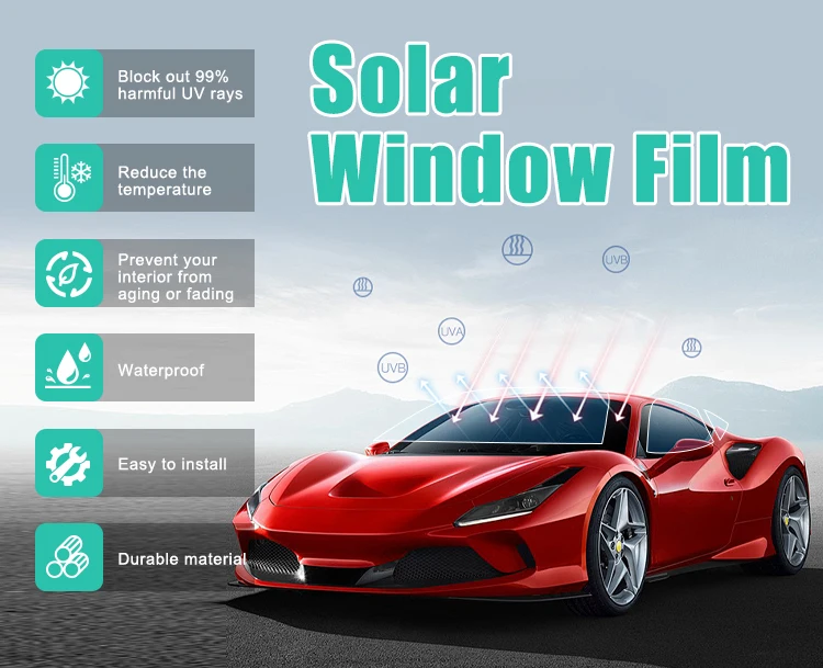 MOKPRO PET Solar Window Film - 99% UV IR Block Heat Resistant