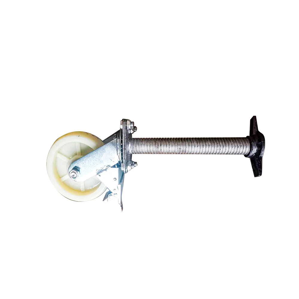 Adjustable Scaffold Caster And Wheels With Locking Brake For ...