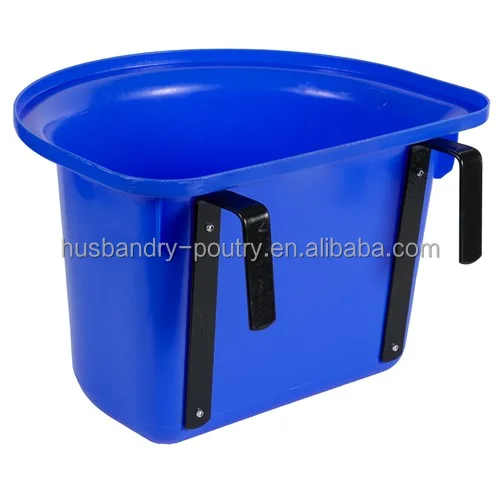 Horse Plastic Portable Hook Over Feed Manger 12 Liter Fence Feeder ...