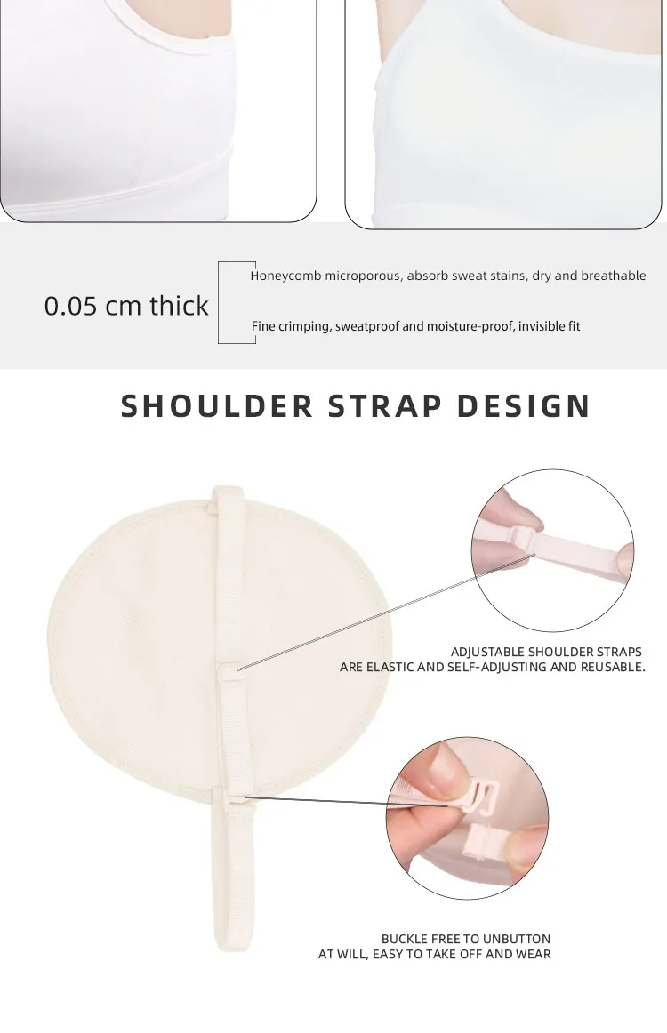 Reusable Underarm Sweat Pads - Washable Shoulder Sweat Guards for ...