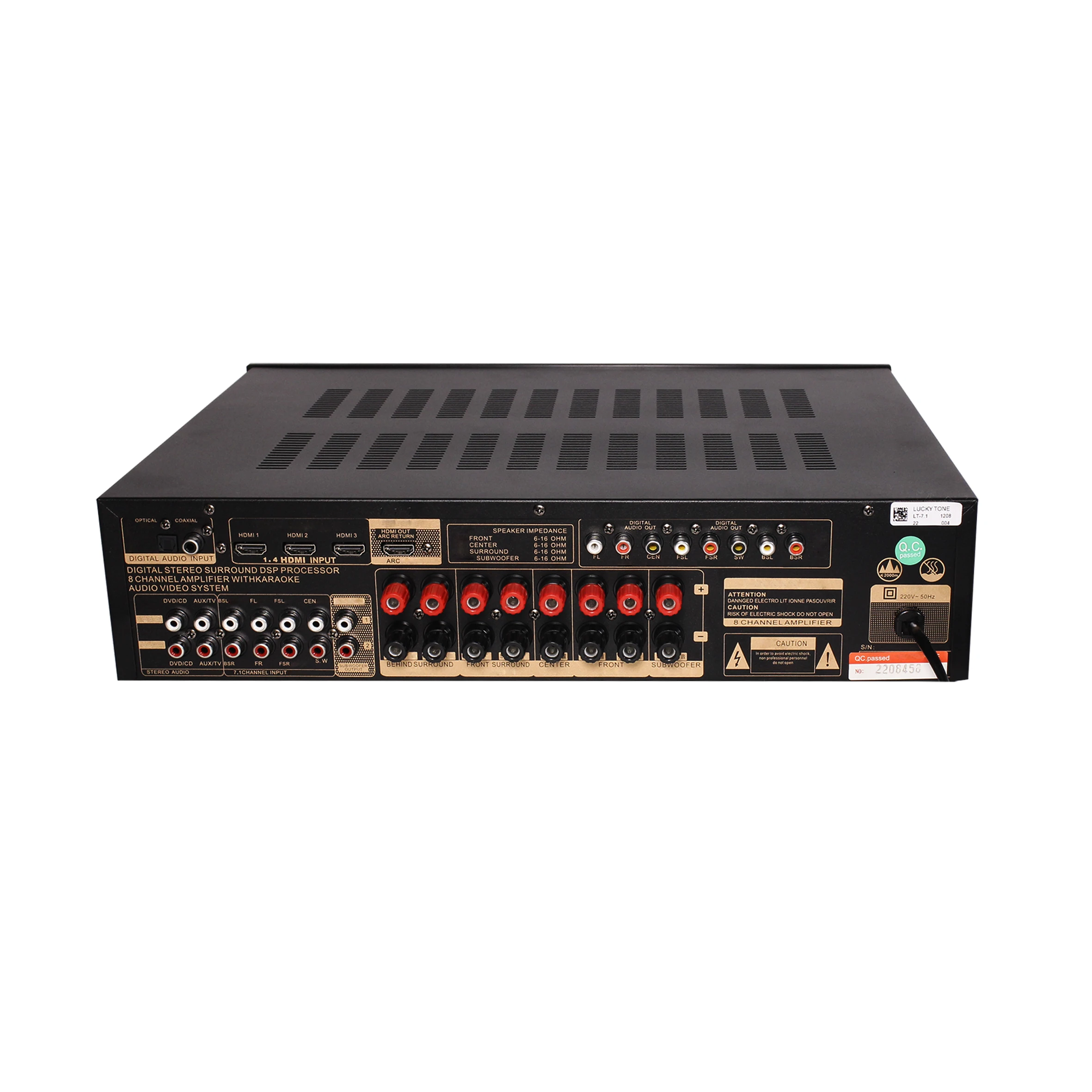 7.1 Channel HiFi Home Theater Amplifier – Surround Sound Audio with ...