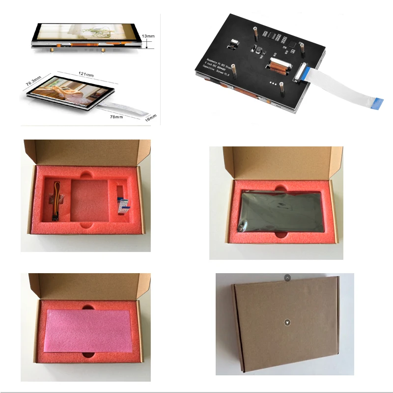 7 Inch 800x480 Mipi Dsi Interface Tft Lcd Panel Capacitive Touch Screen ...