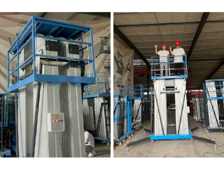 Single Mast Mobile Hydraulic Lifting Platform - Indoor/Outdoor High ...