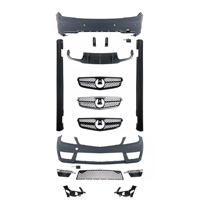 Front Bumper Rear Bumper With Rear Diffuser Side Skirts Car Body Kit ...