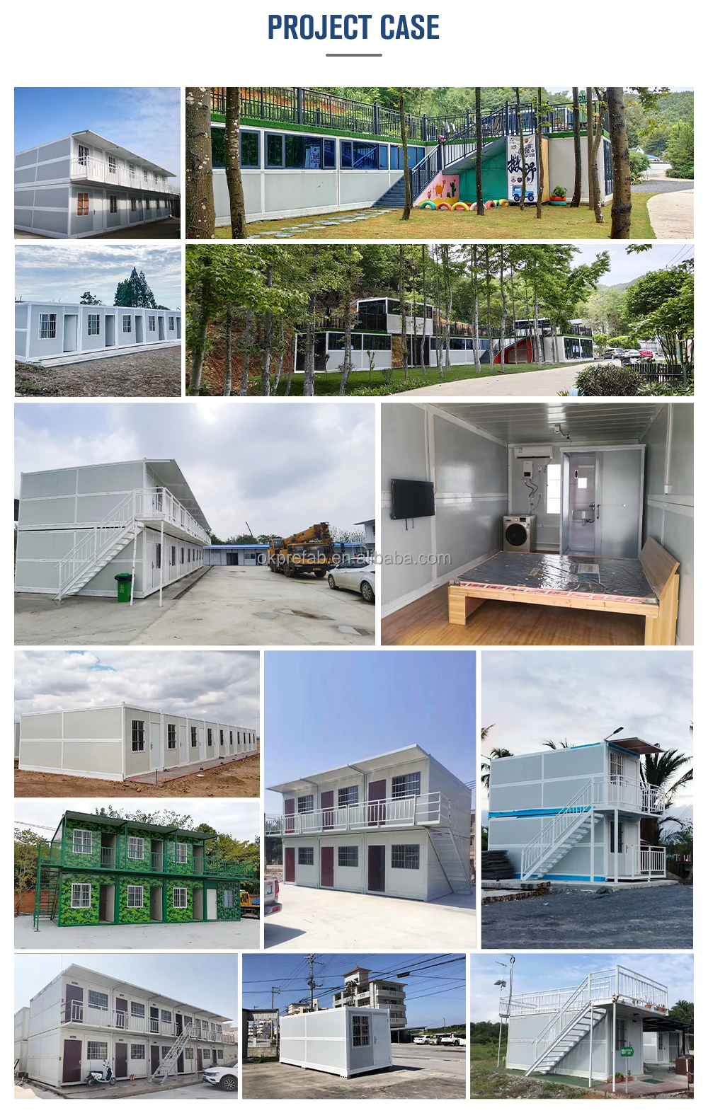 OK Prefab Fast Build 20ft 40ft Modular Camping Box Wall Window Fully ...