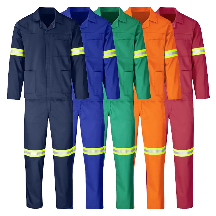 Hot Sale Polyester / Cotton Safety Reflective Construction Industrial ...