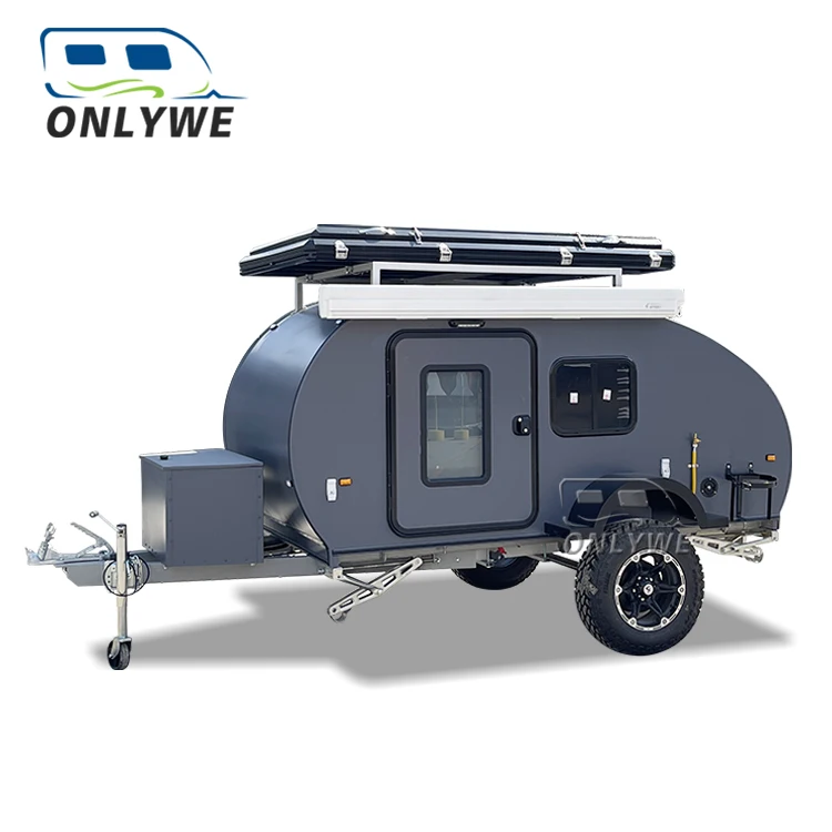 ONLYWE Small Remolque Teardrop Camper Trailer Australian Standard Mini ...