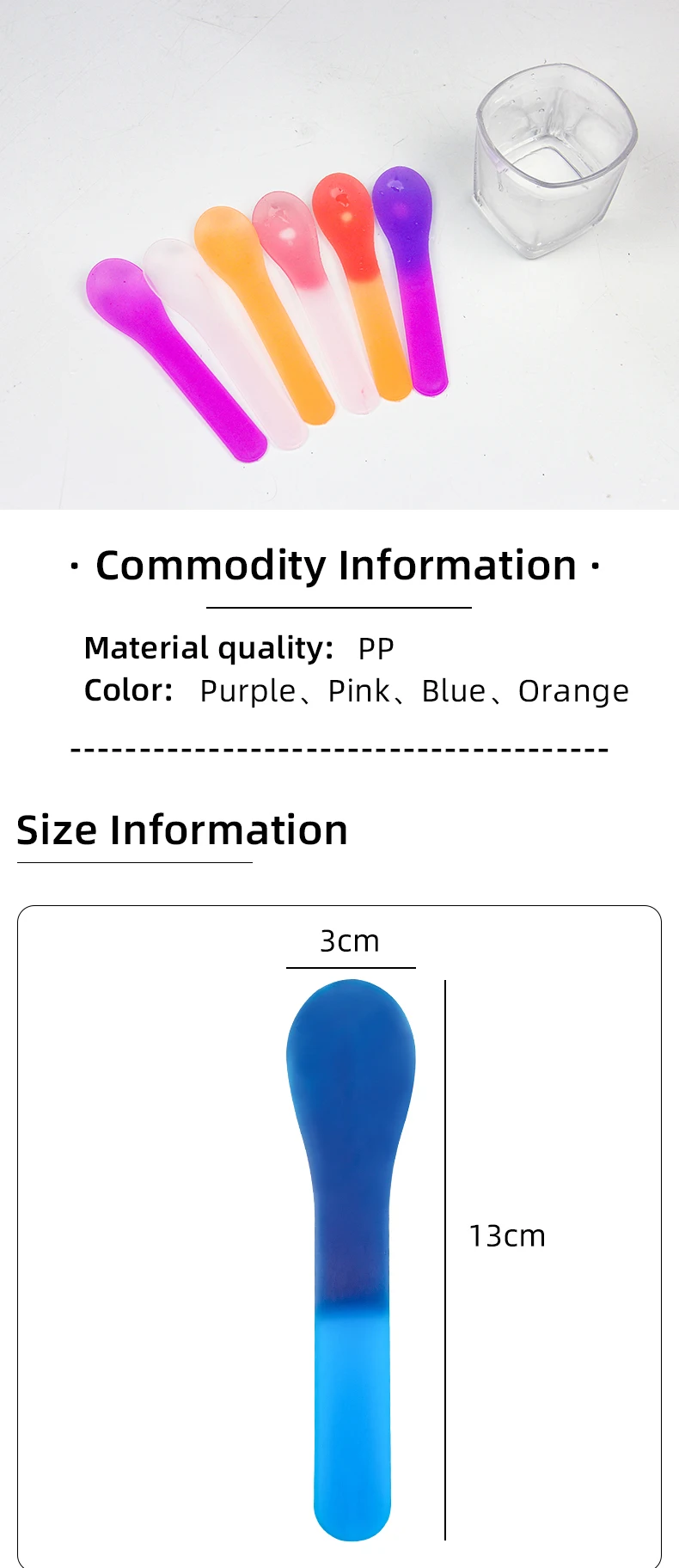 Temperature Sensitive Color Changing Plastic Spoon For Independent ...