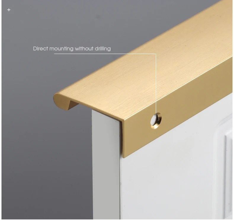 European American Modern Aluminum Metal Hidden Drawer Hardware Kitchen ...