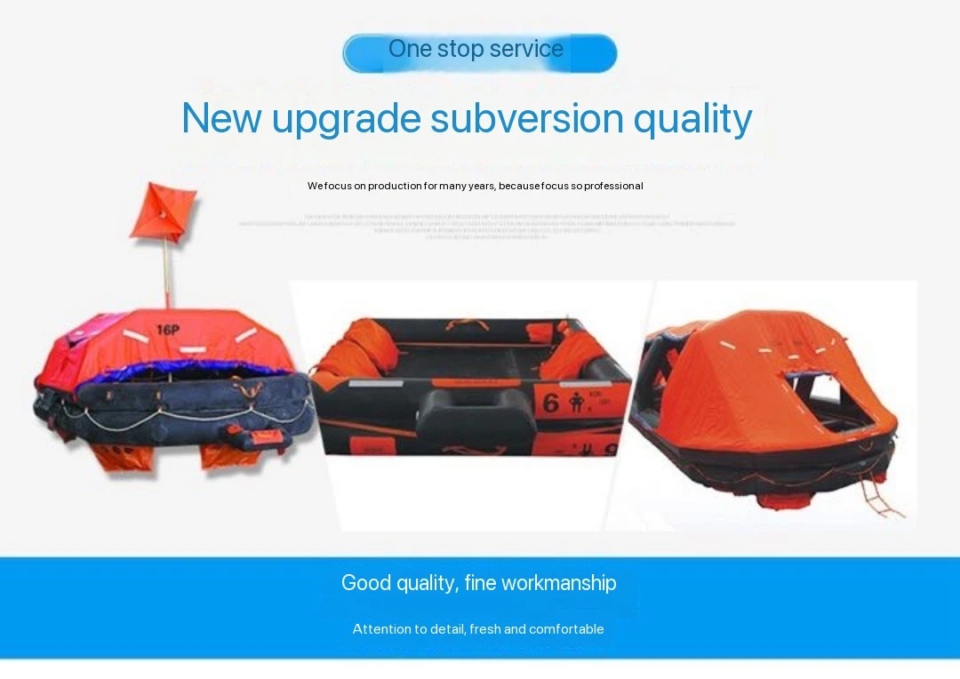 SOLAS Water Rescue Inflatable Life Raft Personal Sea Rescue Vessel ...