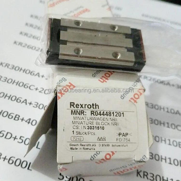 Rexroth Brand Linear Guide Rail Block Bearing R044489401 Linear Guides ...