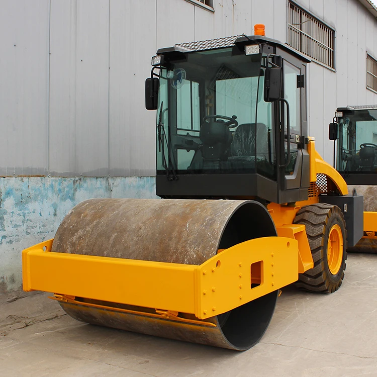 6 Tons 8 Tons 10 Tons Roller Hydraulic Vibration Single Steel Wheel ...