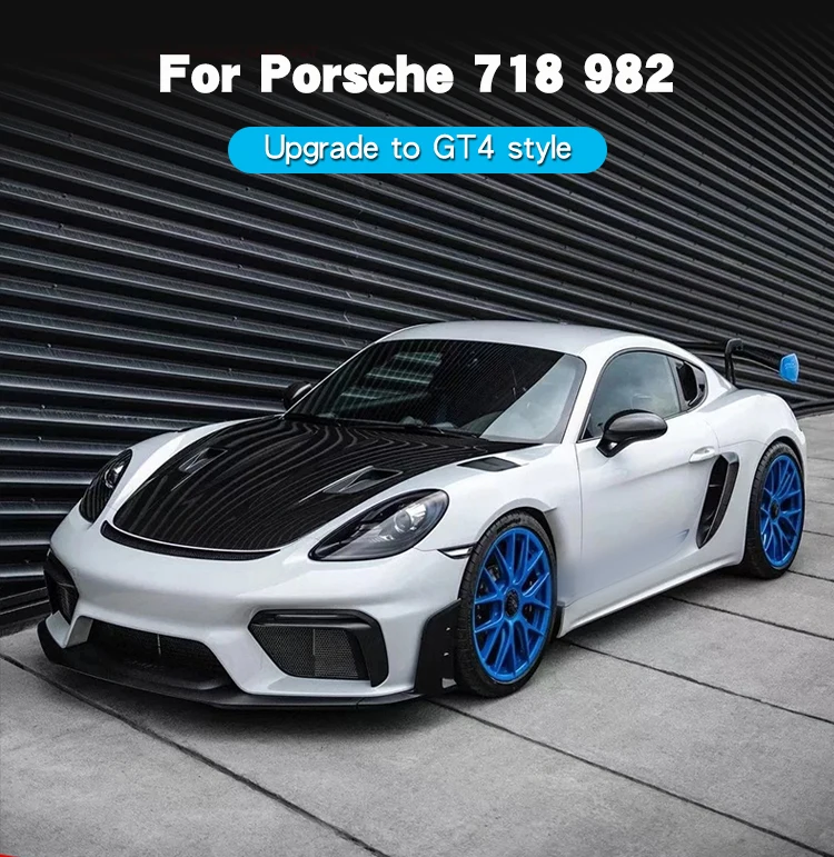 Car Front Lip Carbon Fiber Rear Diffuser 2016-2023 982 Bumper Upgrade ...