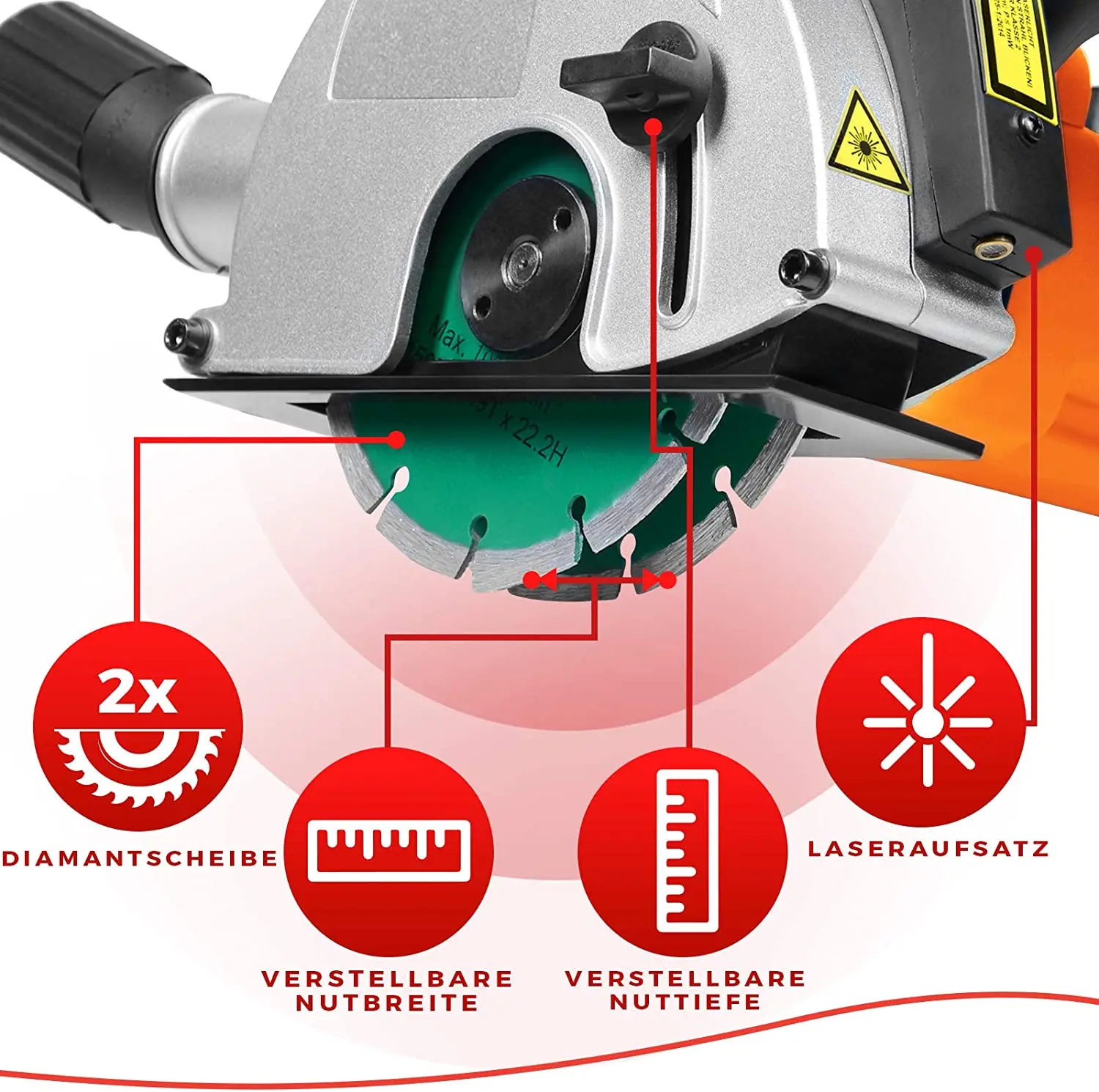 Groove Cutting Brick Concrete Cutter - Wall Grooving Machine