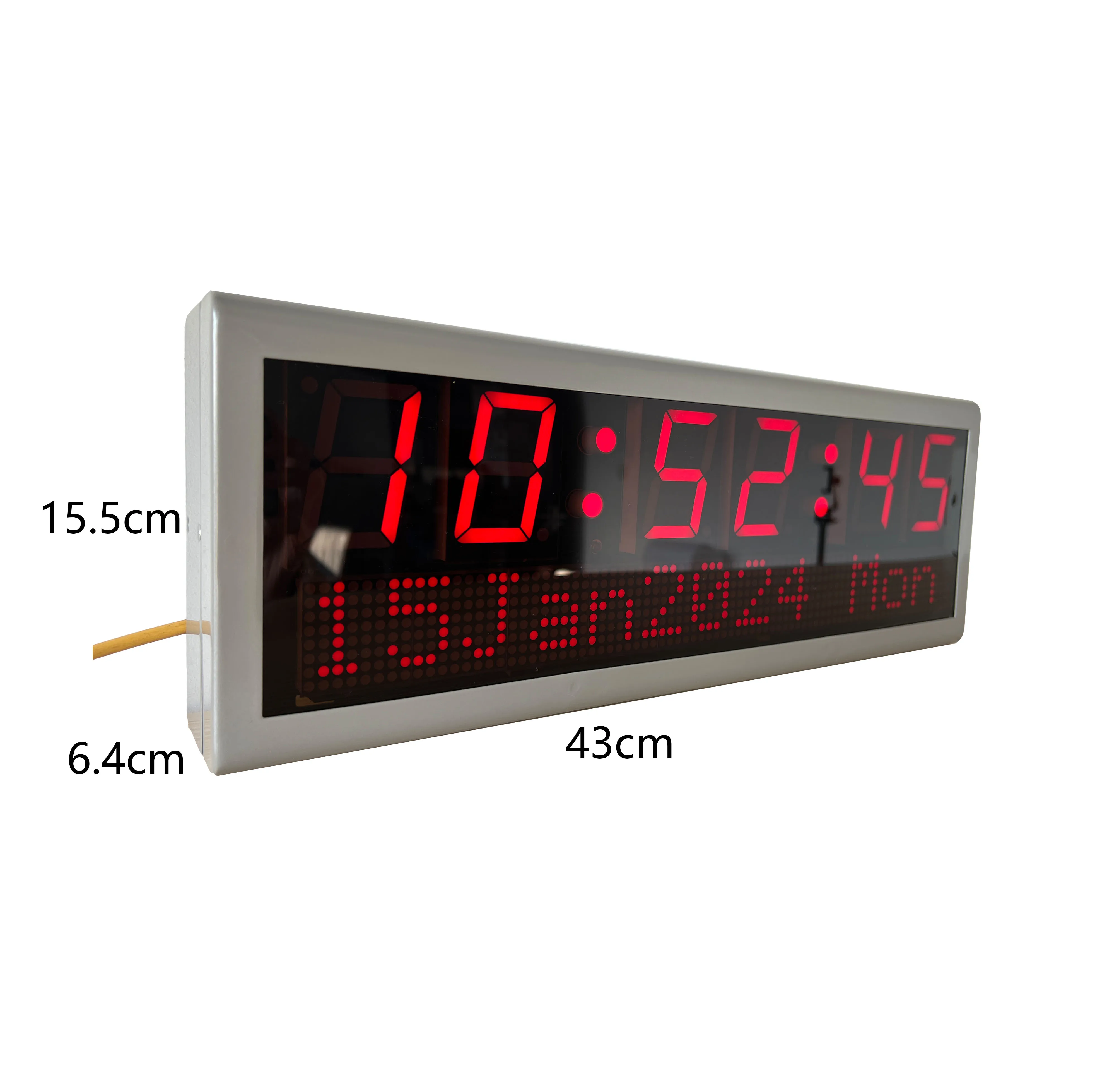 Red Led Display Ntp Poe Clock For Indoor Use - Oem
