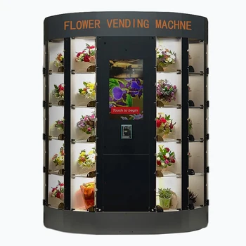 Handy Flower Vending Machine Flowers Vegetable Vending Machines Coin ...