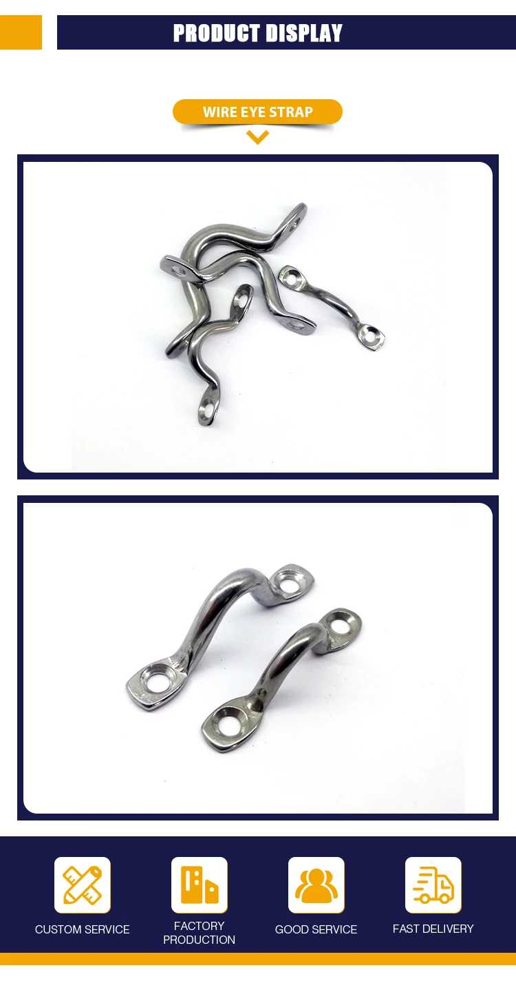 Marine Hardware Stainless Steel Wire Eye Strap Saddle Pad Eye - Buy ...