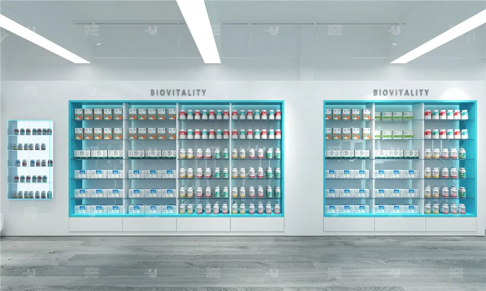 Custom Medical Gondola Shelving - Eco-Friendly & Stylish