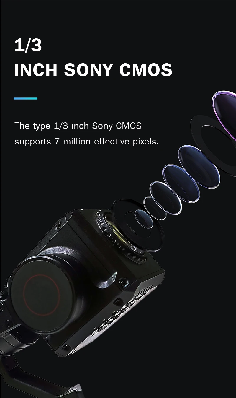 40x Hd Uav Hybrid Zoom Gimbal Camera With 3-axis Stabilizer Presion ...