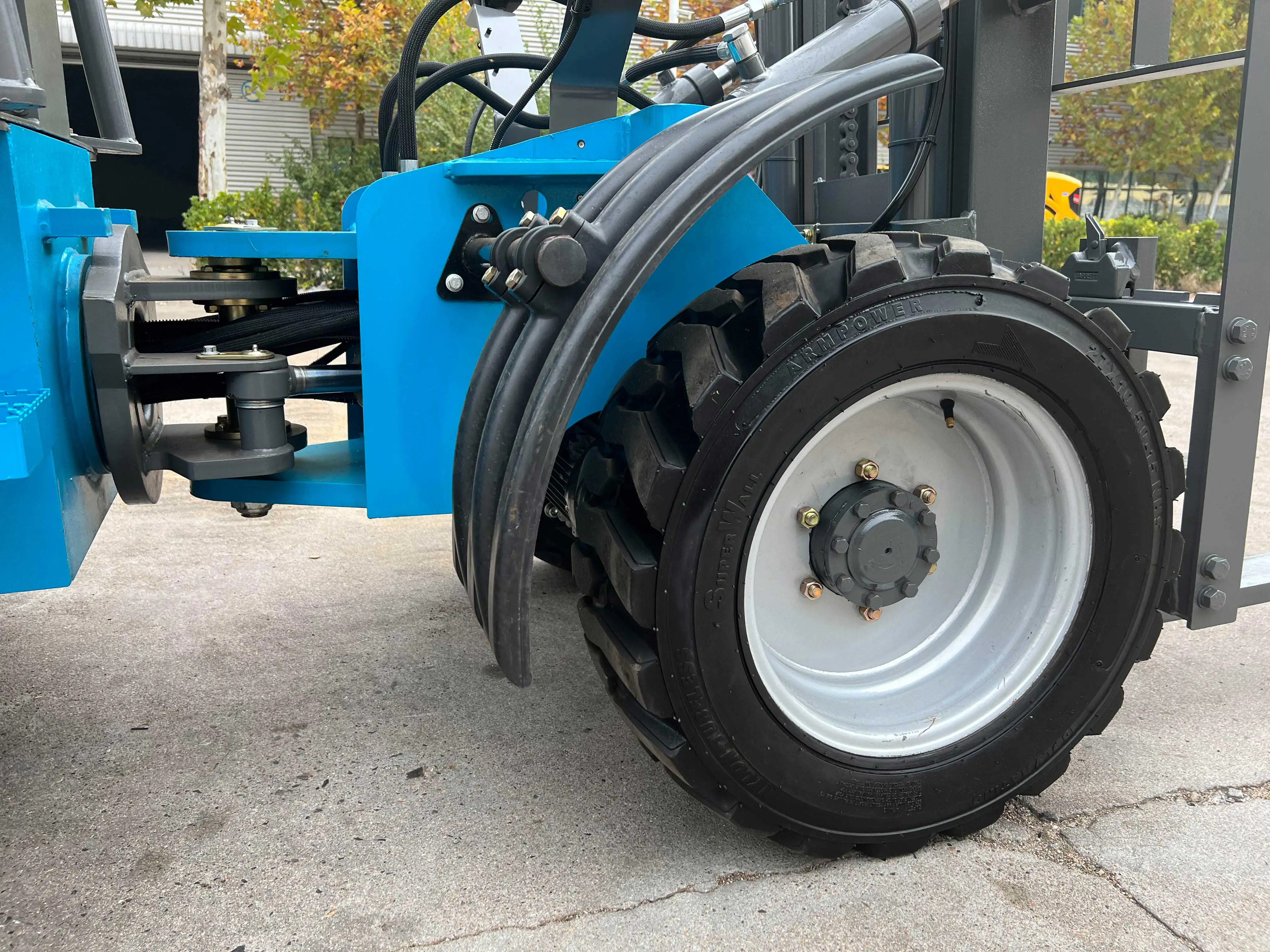 Aolite Fl12 Electric Forklift Loader Electric Mini Front End Compact ...