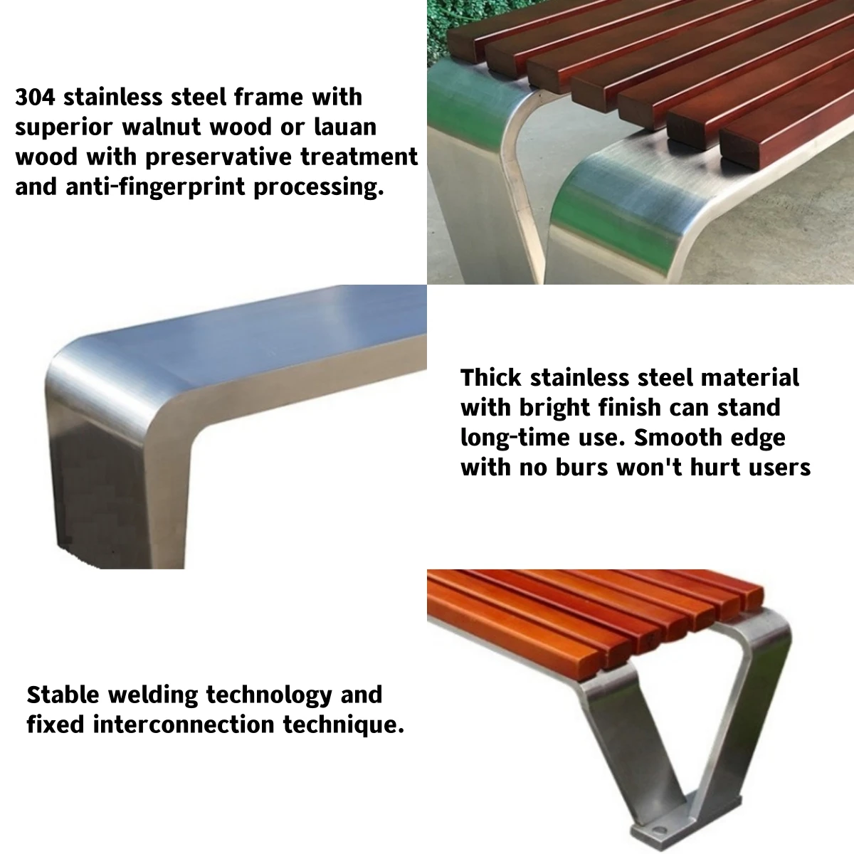 Outdoor Galvanized Steel Frame Bench Park Metal Waiting Bench - Buy ...