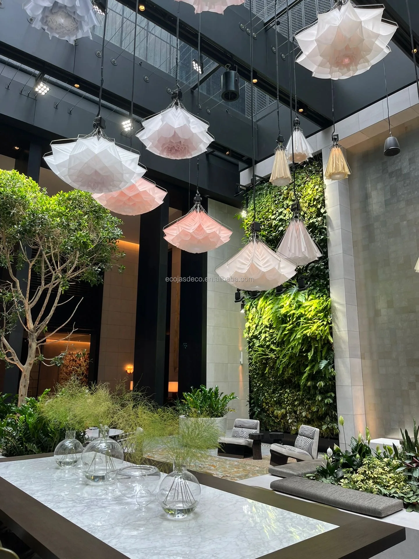 Dynamic Mechanical Engineering Peony Flower Pendant Light - Modern ...
