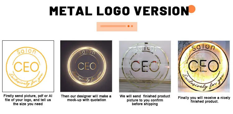 Gold Metal Letters - Custom LED Channel Signs for Business