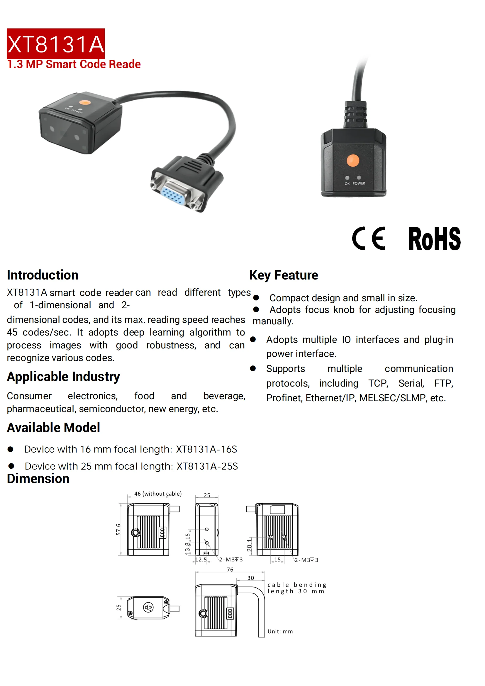 Xt8131a Data Matrix Codes Qr Codes Barcodes Batch Tracking Barcode ...