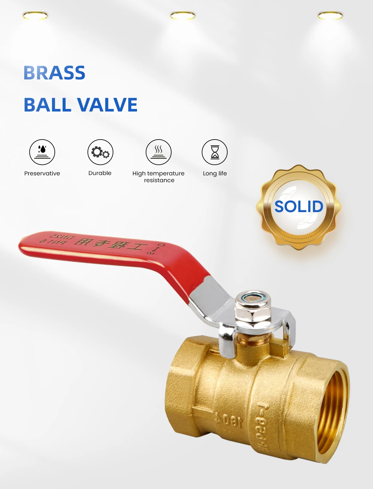 HPB59-1 Brass Ball Valve - Heavy Duty Two-Way Forged Manual Valve