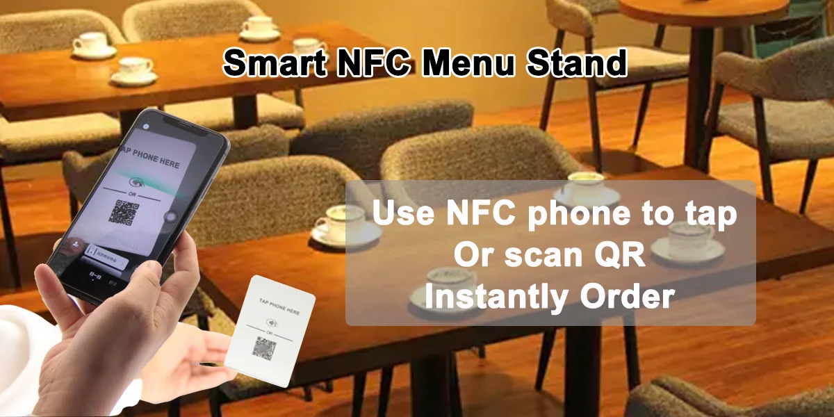 Customized NFC Stand with QR Code for Google Reviews