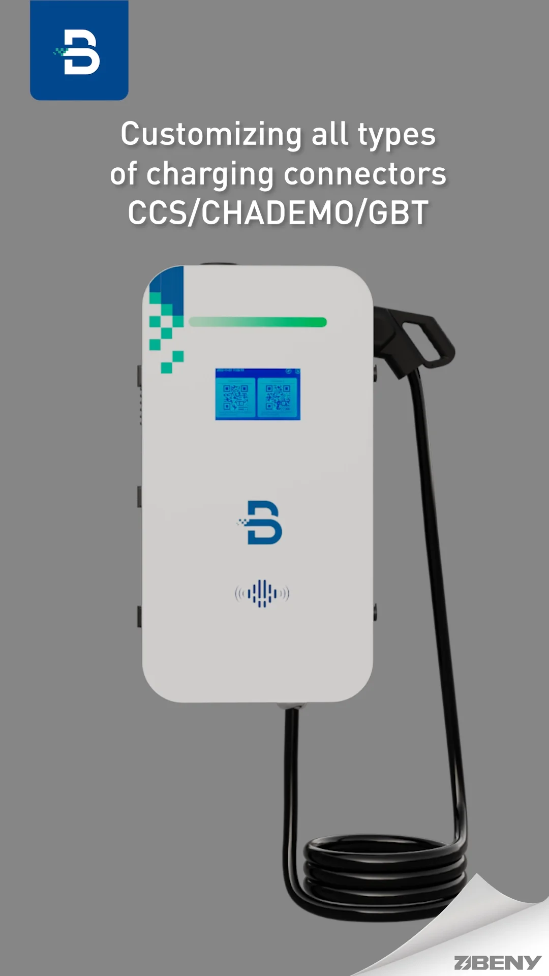 Beny Outdoor 4g 20kw 30kw 40kw Level 3 Ccs1 Ccs2 Gb/t Wall Mounted Ocpp Evse Dc Commercial Ev ...