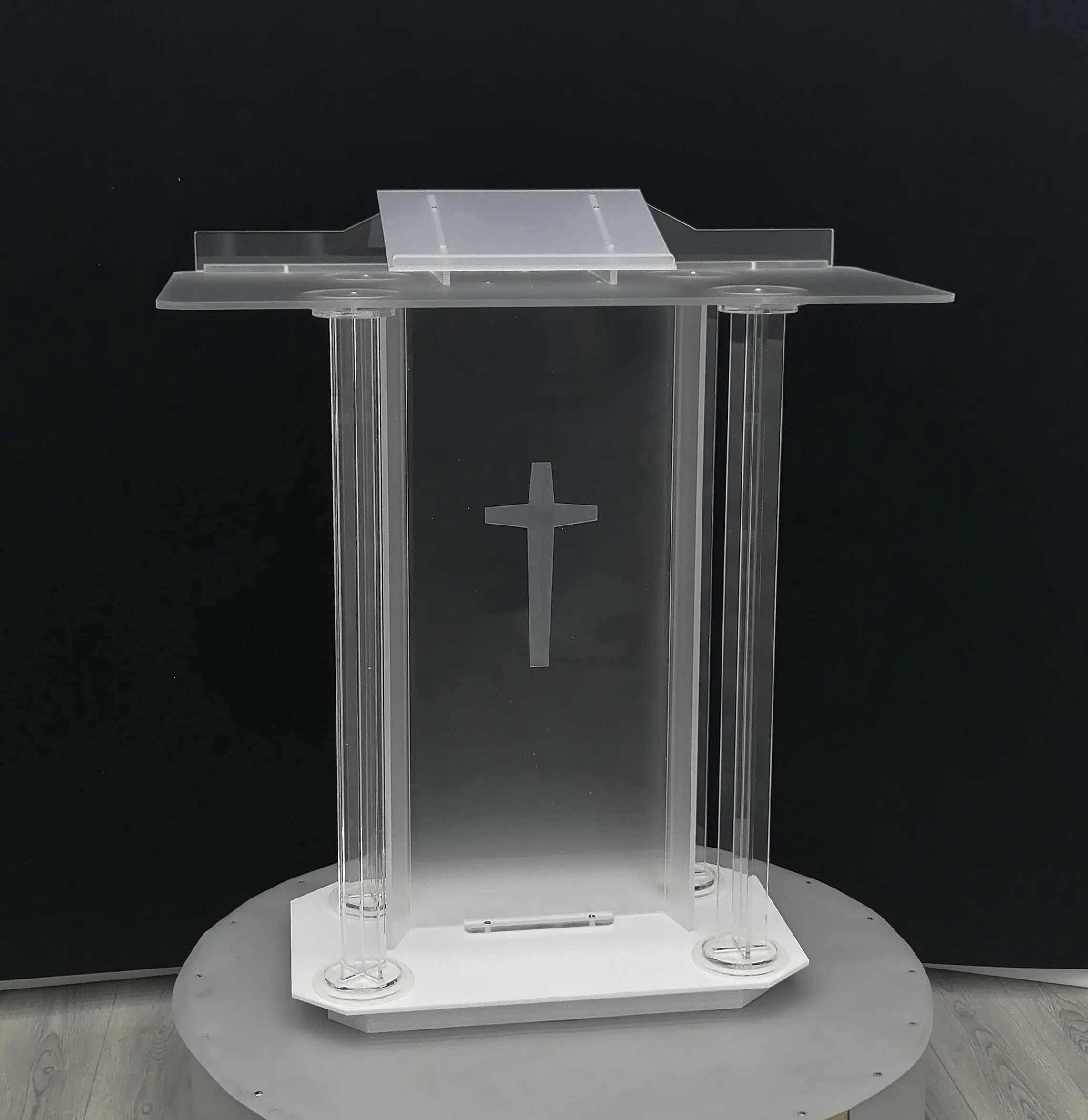 Acrylic Church Podium - Durable & Customizable Lectern