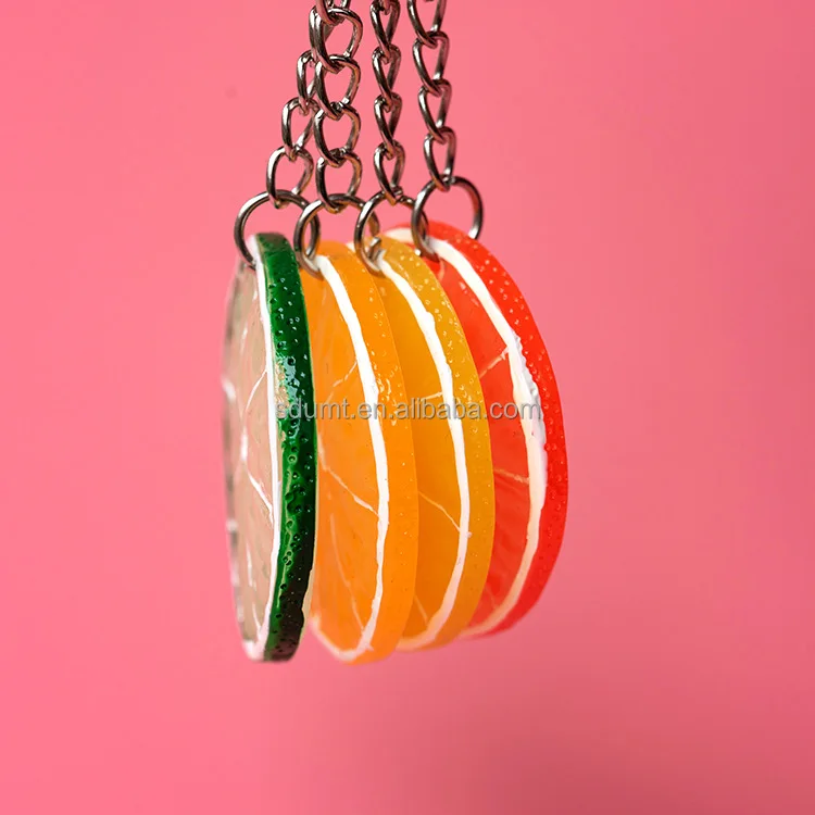 Cute Fruit Lemon Key Ring Decoration Craft For Key Chain Toy Handbag ...
