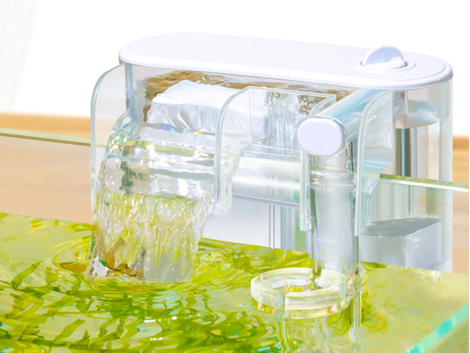 Mini Transparent Waterfall External Hanging Filter Aquarium