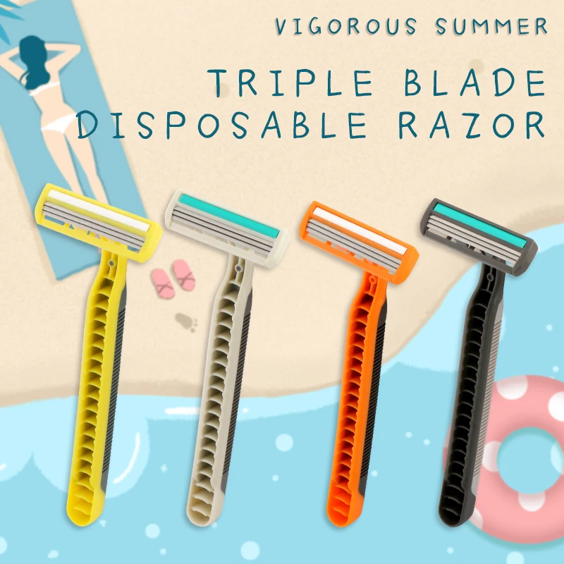 Wholesale Price Imported Stainless Steel Triple Blade Disposable Razor ...