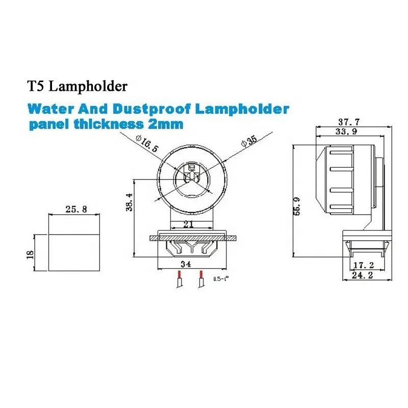 IP67 Waterproof LED Lamp Holders - Reliable Lighting Solutions