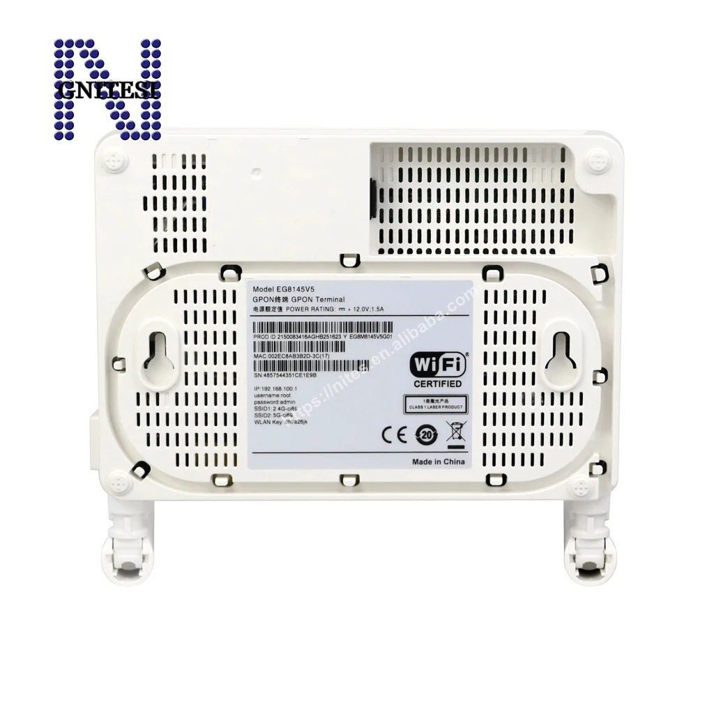 Original Fiber modem EG8145V5 4GE +2USB+1POTS+ 2.4G/5.8G AC WIFI GEPON ...