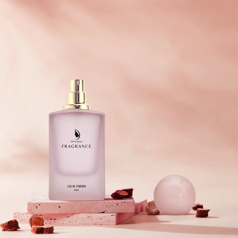 Wholesale Lady Luxury Perfume Bottle 50 Ml Frosted Pink