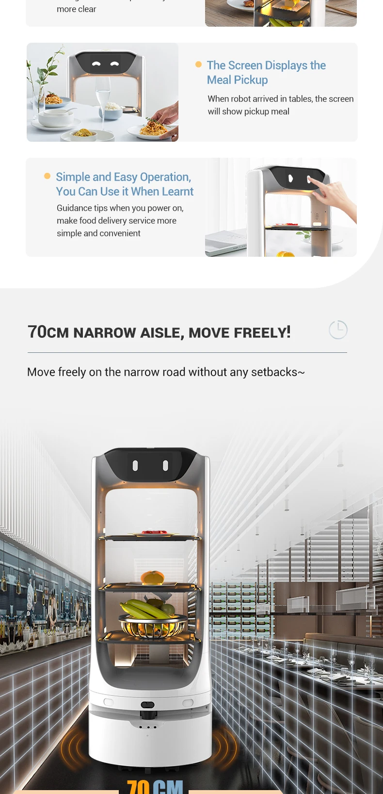 New Model Cartken Robot Electric Delivery Robot for Restaurants - 10-12 ...