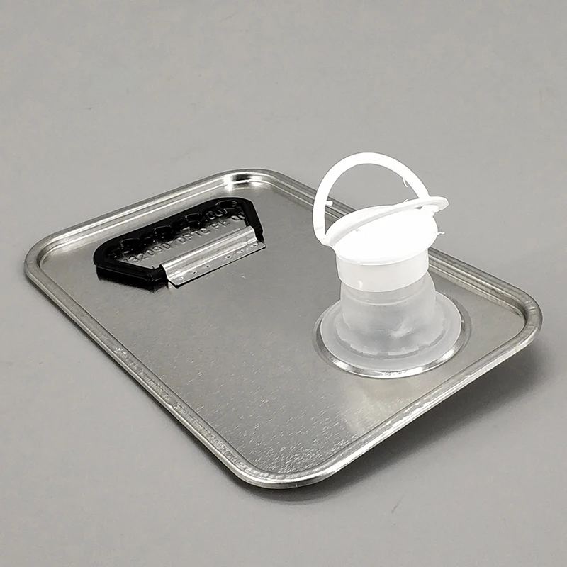 1l 4l Rectangular Metal Can Top Part Bottom Components Square F-style ...