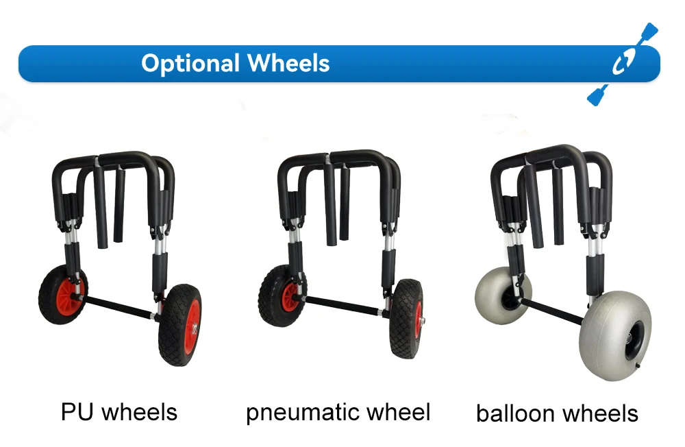 Aluminum Folding Paddleboard SUP Rolling Transport Carrier