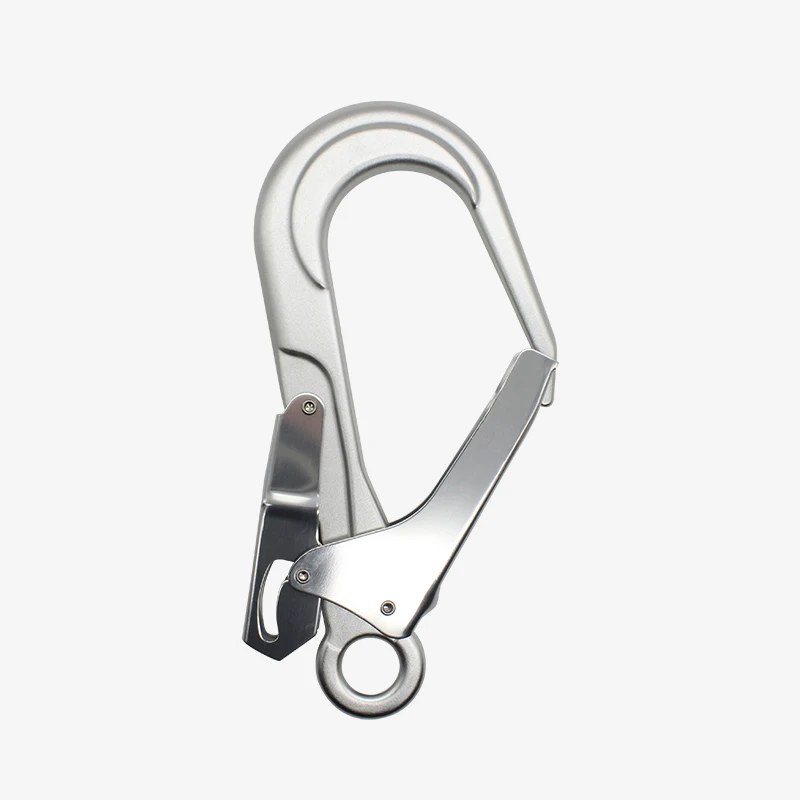 Large Safety Harness Double Hook - Aluminum Scaffolding Hooks