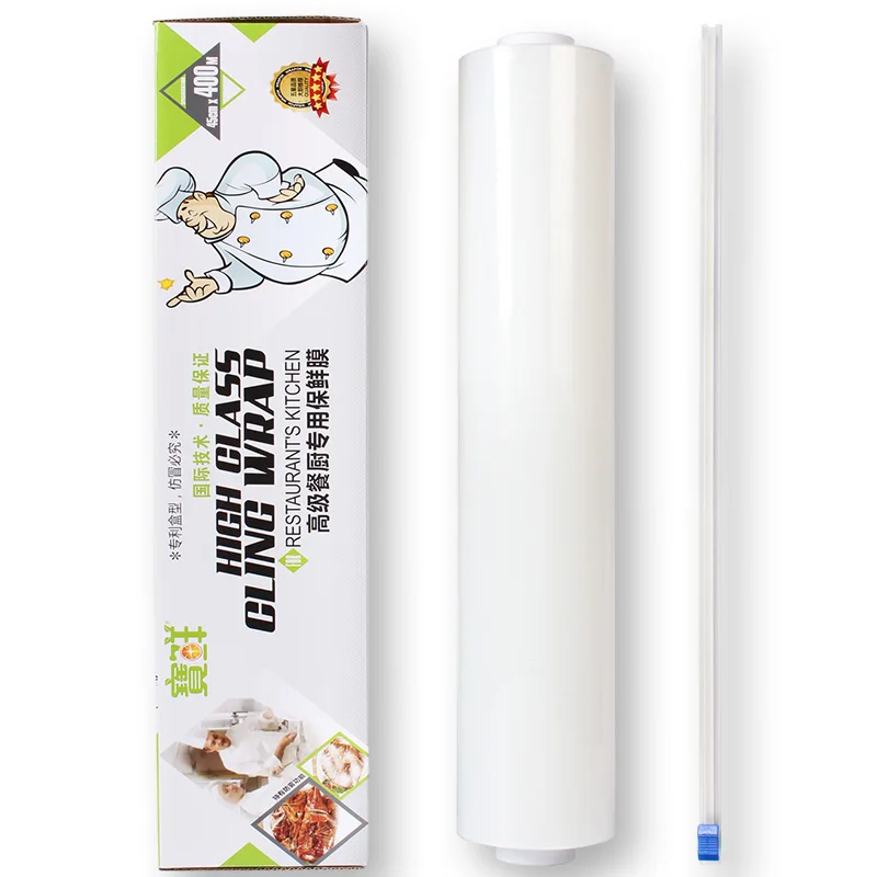 Pvc cling film perforated st 9084 food grade cling wrap 30cm pe box for ...