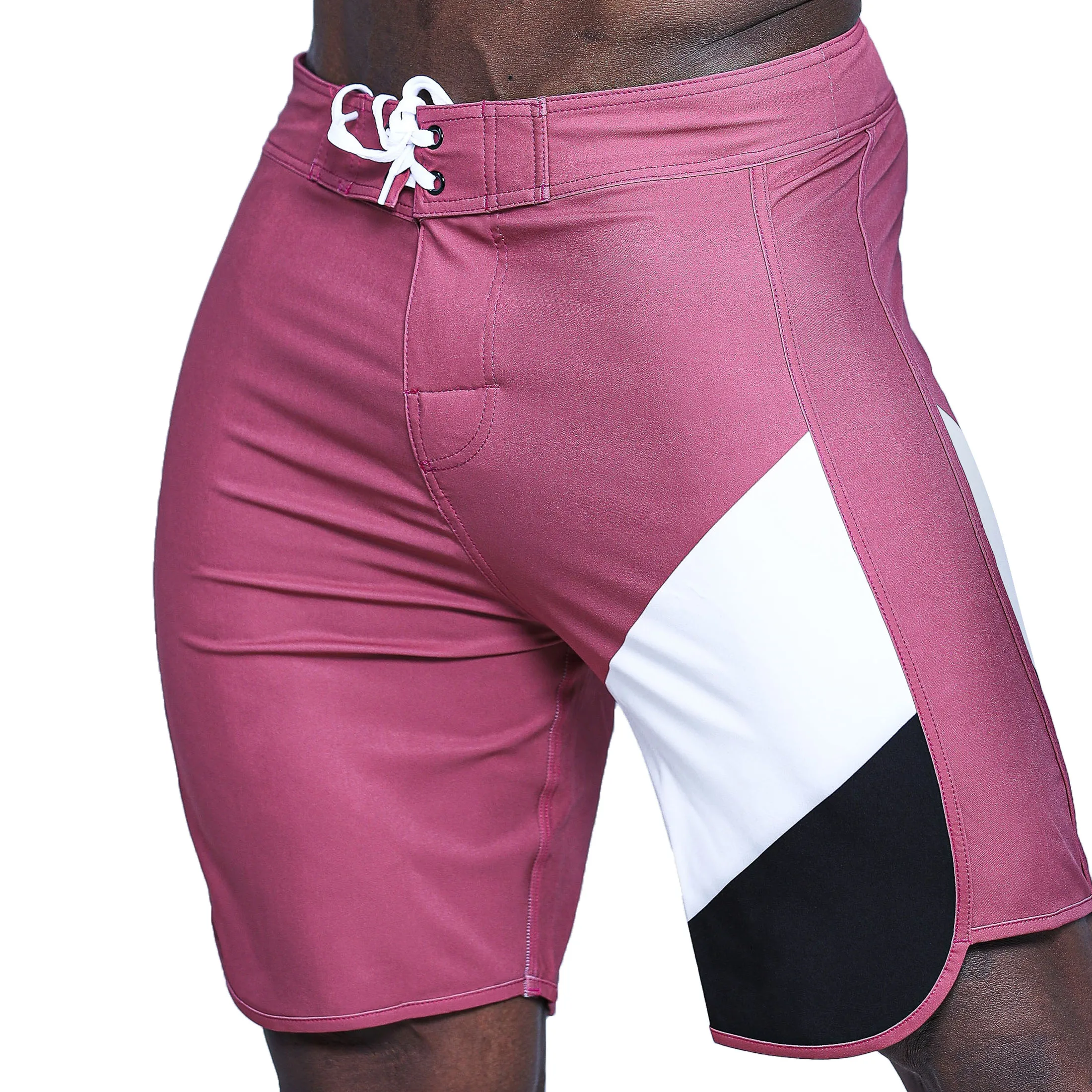 Pro Men's Physique Gym Shorts Fitness Competition Board Shorts 4 Way ...