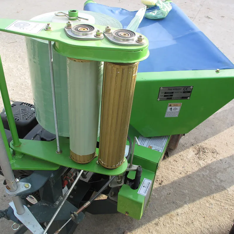 CE Approved Mini Round Hay Bale Wrapper with Film Wrap Equipment