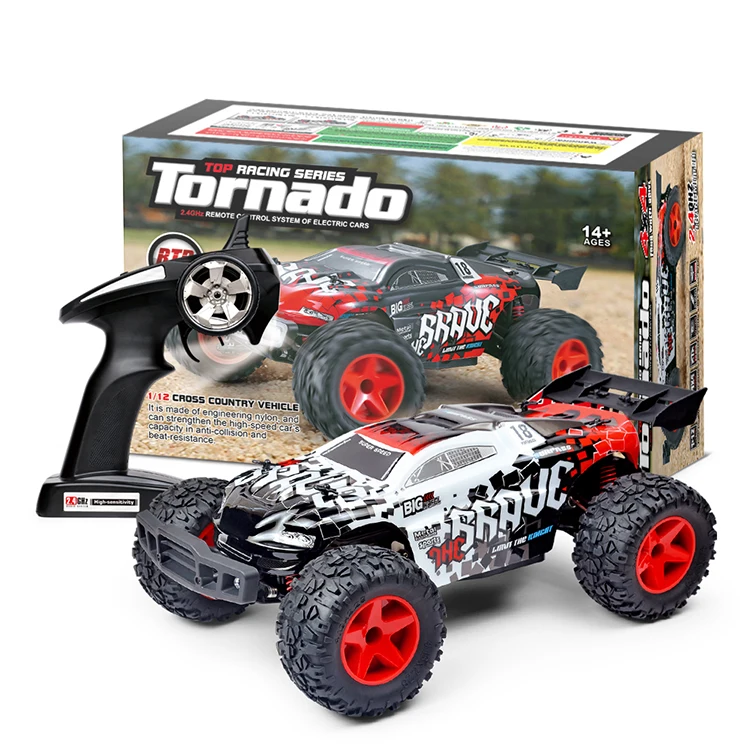 Hot 1:12 Scale High Speed Racing Plastic Rc Car Hobby 2.4ghz 4wd Off ...