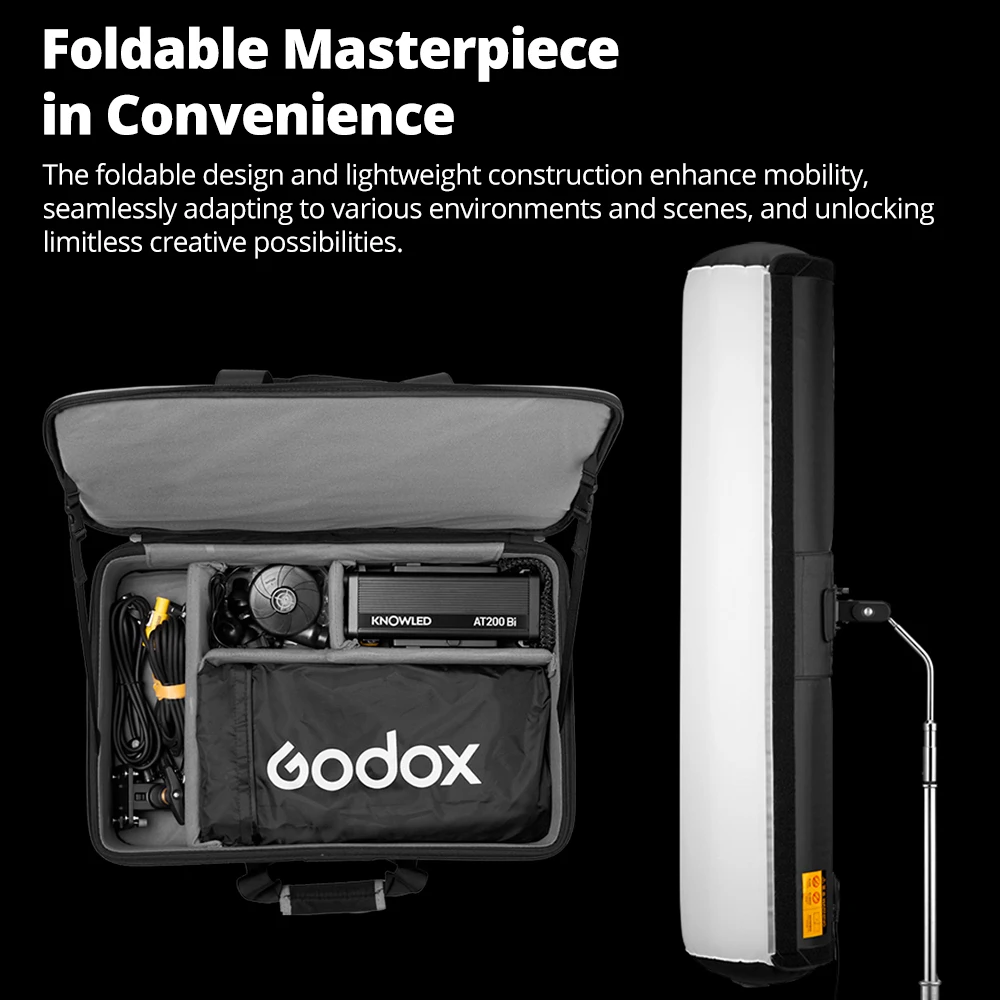 Godox At200bi LED Video Light Kit - Adjustable Color Temp