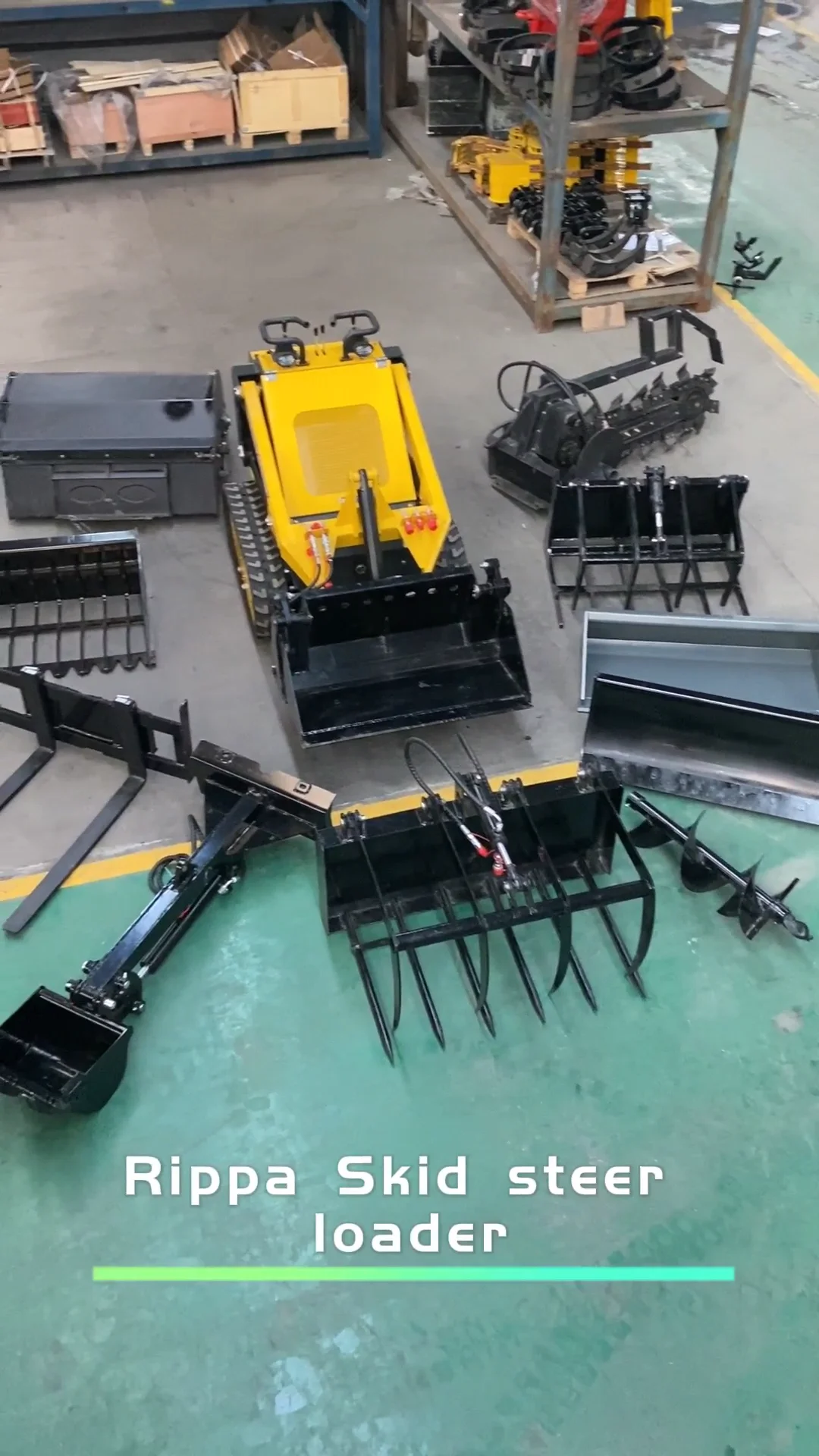 Rippa Tracked Mini Skid Steer Loader Skid Steer With Skid Steer Bucket/hammer Breaker - Buy Skid ...